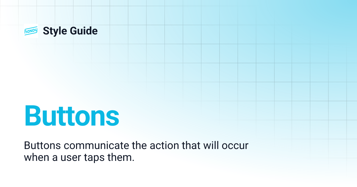 Buttons | Style Guide